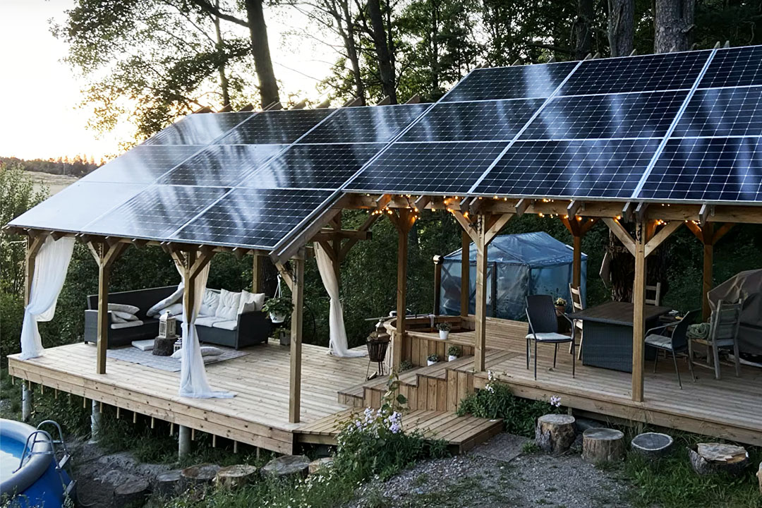 How to Create a Solar Panel Pergola - Cornwall Solar Company