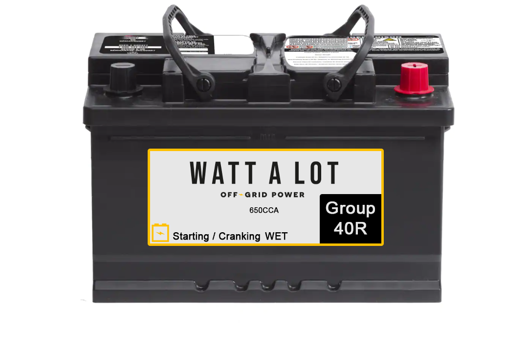 Group 40R Battery [Uses, Size, and Replacements] - Cornwall Solar Company